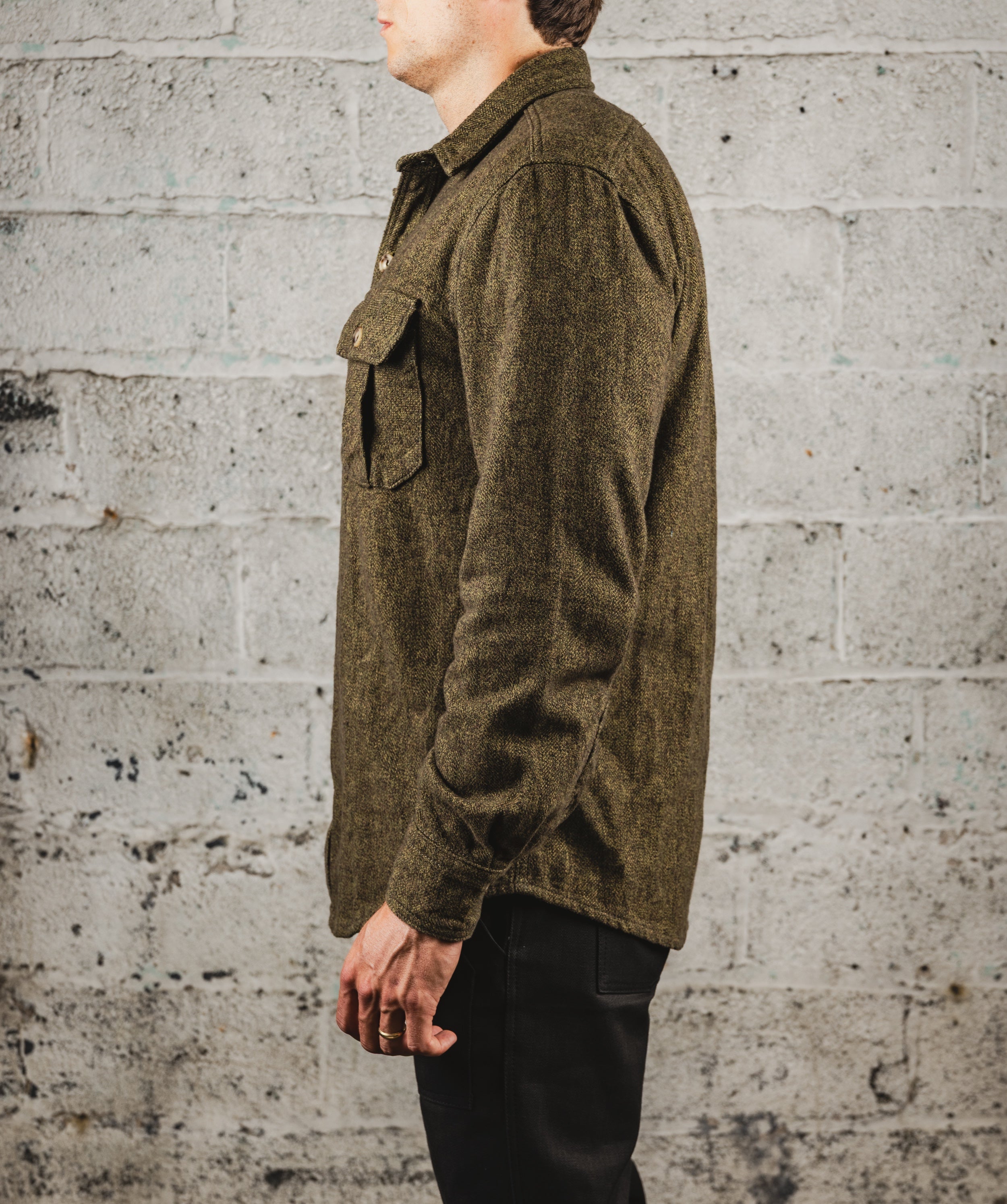 The Flannel- Olive – Heat Straps USA